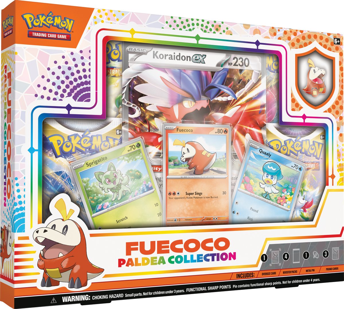 Pokemon Paldea Collection Box - Fuecoco - Quaxly of Sprigatito